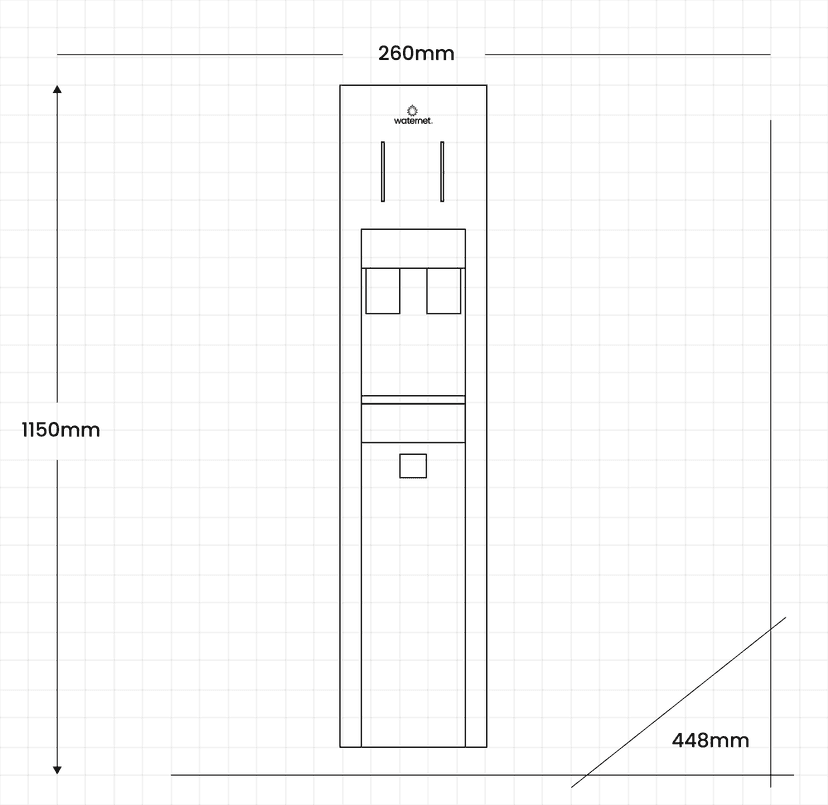 Clean Aesthetic: White Purified Water Dispensers | Waternet